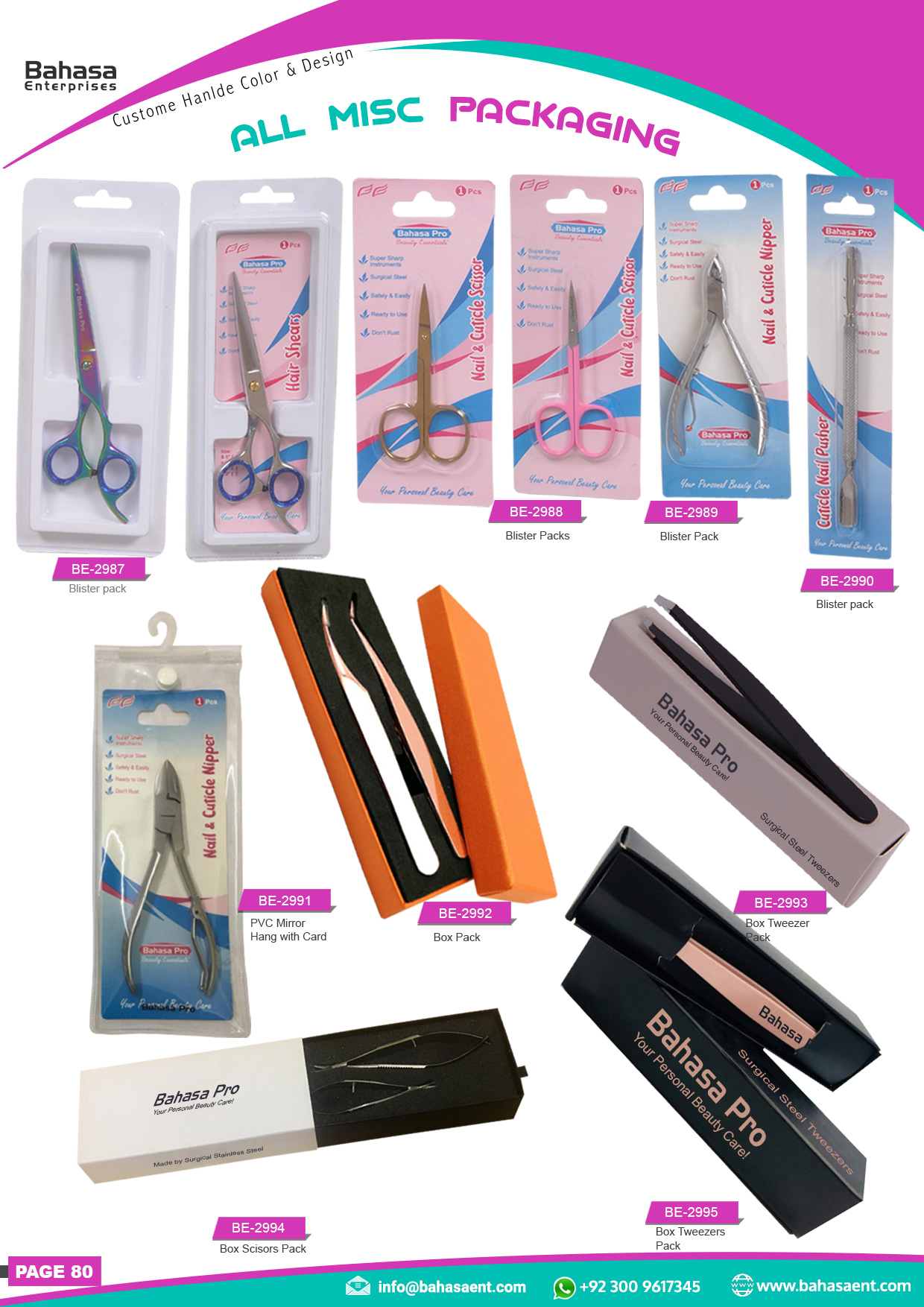 Bahasa Enterprises | Allied Tools & Packaging, Packaging